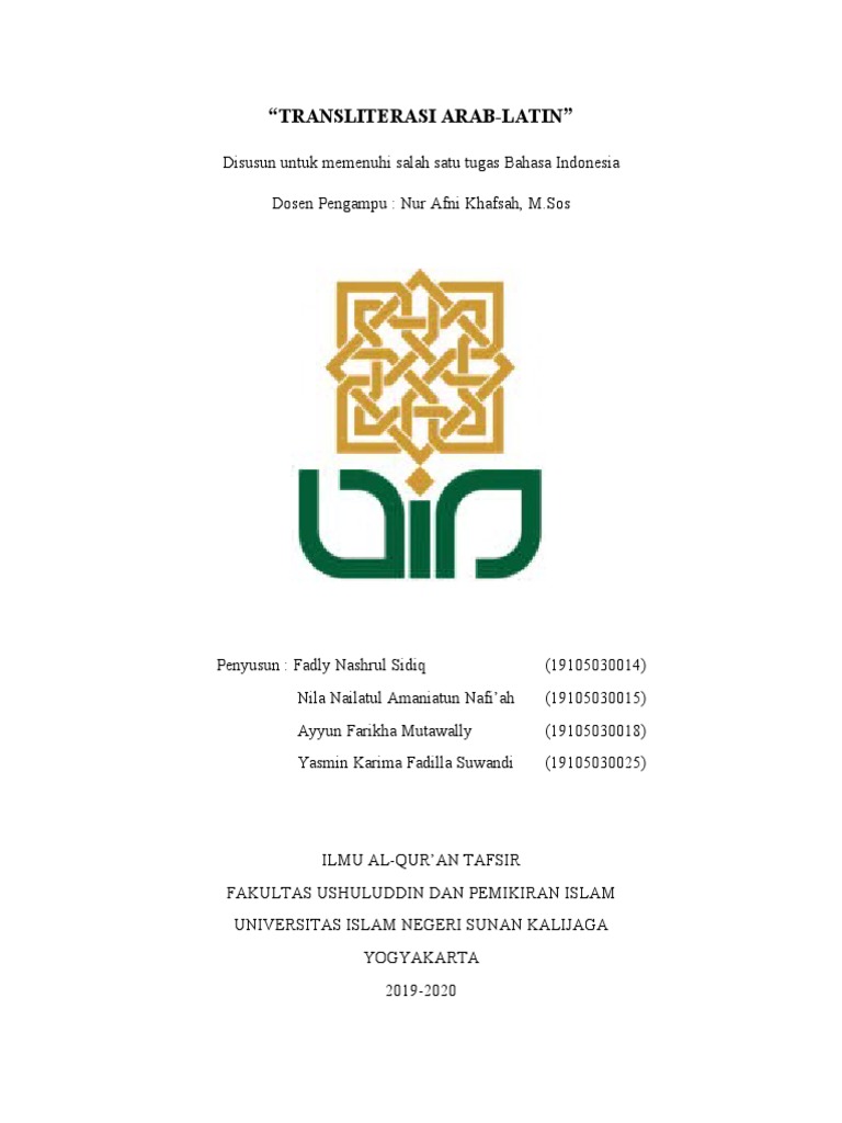 MAKALAH Transliterasi Arab - Latin | PDF