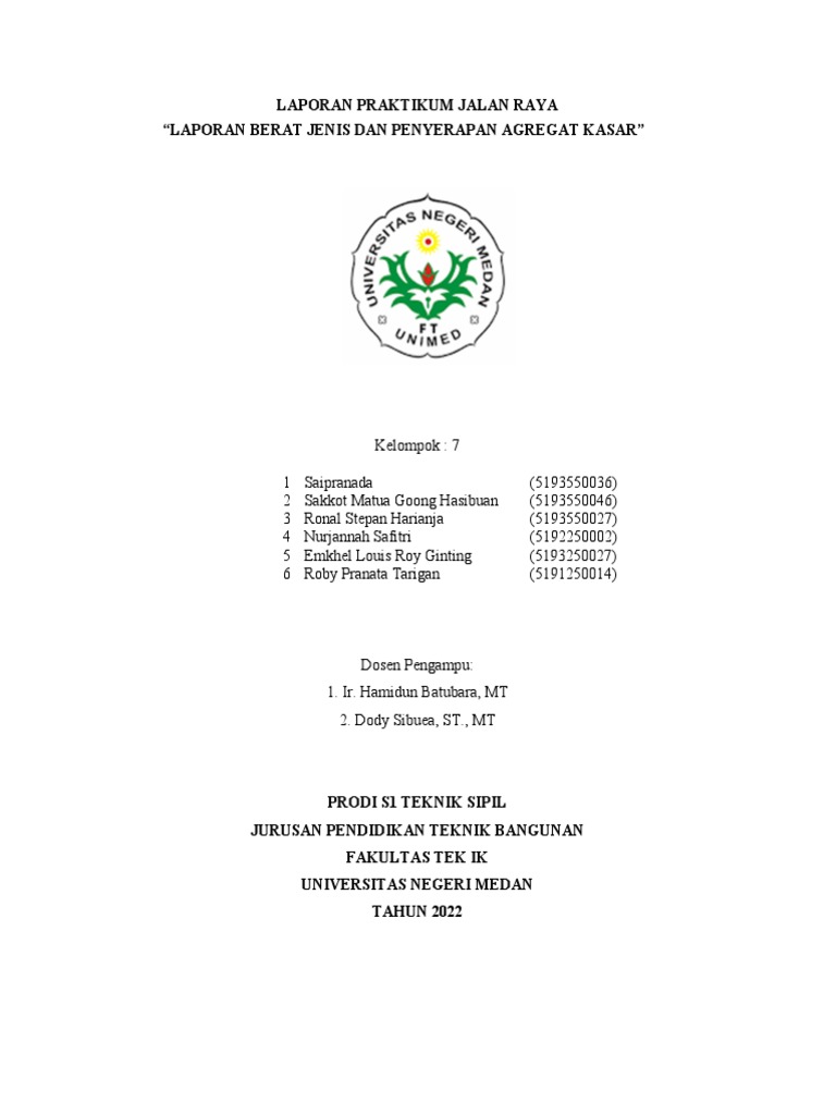 Berat Jenis dan Penyerapan Agregat Kasar | PDF