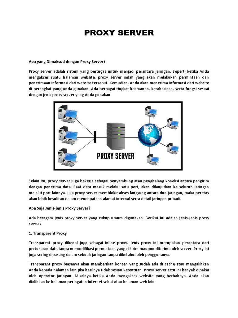 Modul Proxy Server | PDF