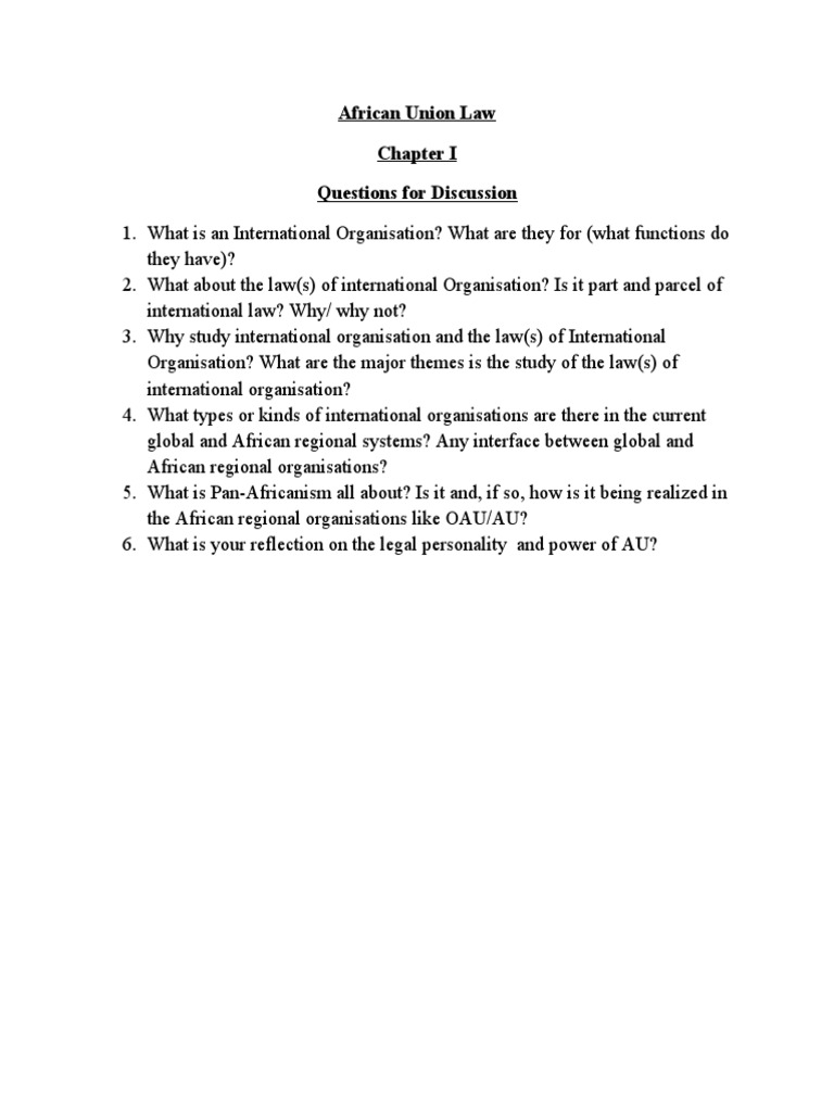 Chapter 1 Discussion Questions | PDF