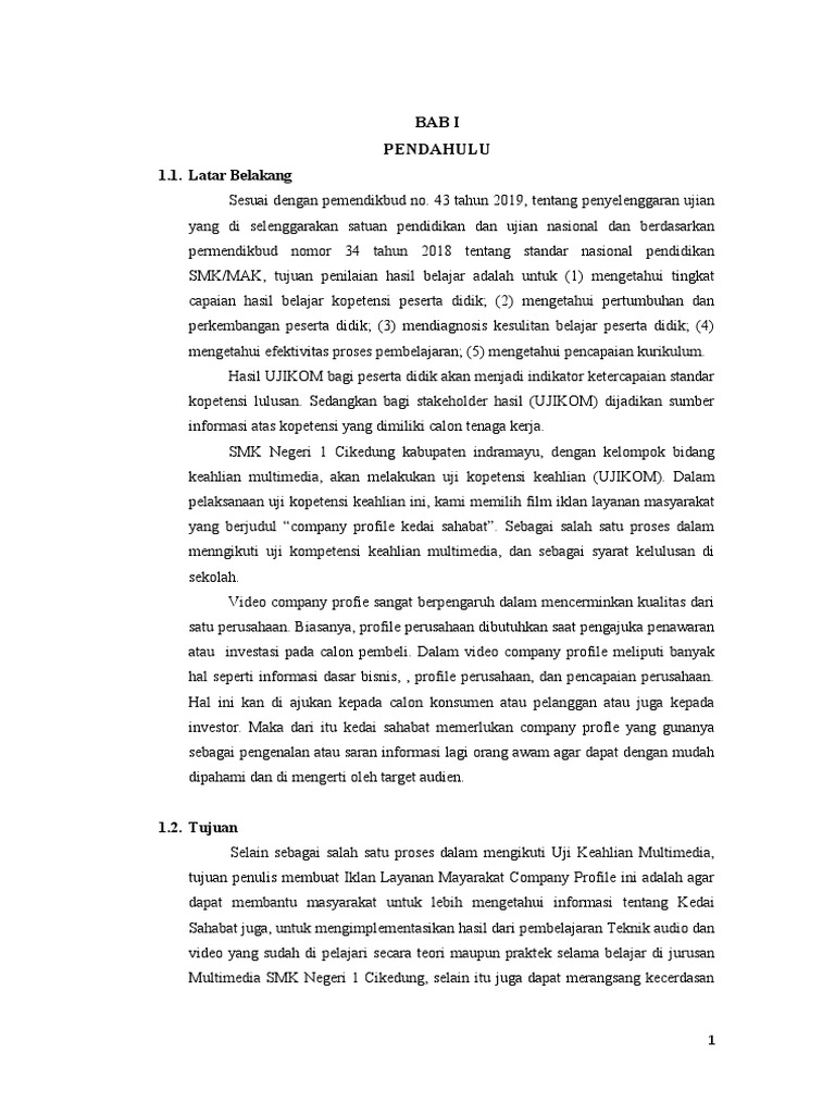 Isi Proposal Company Profile | PDF