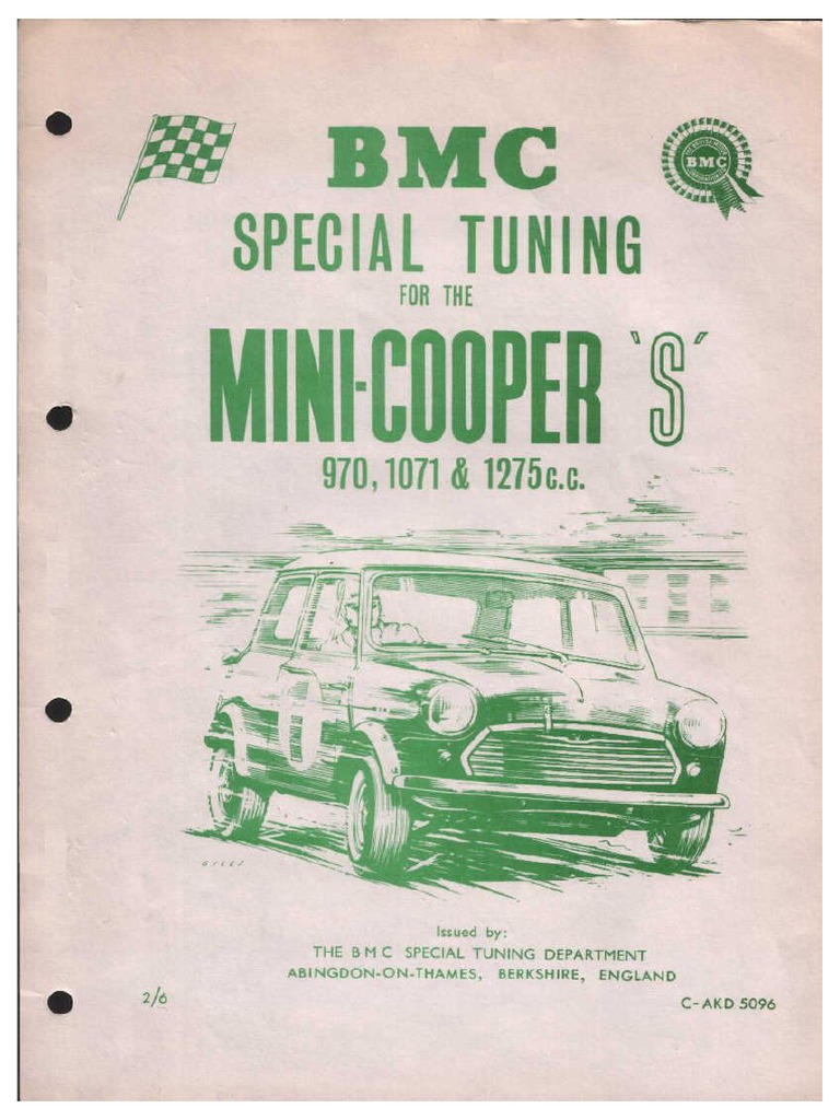 BMC Special Tuning Cooper S | PDF