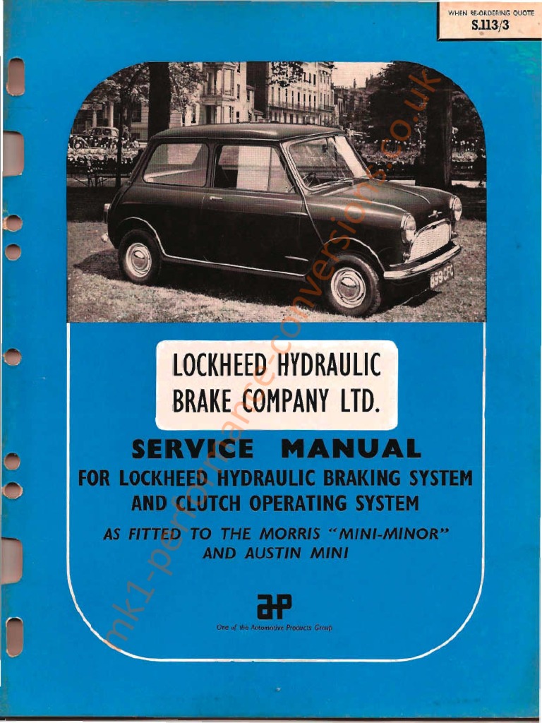 Lockheed Mini | PDF | Brake | Piston
