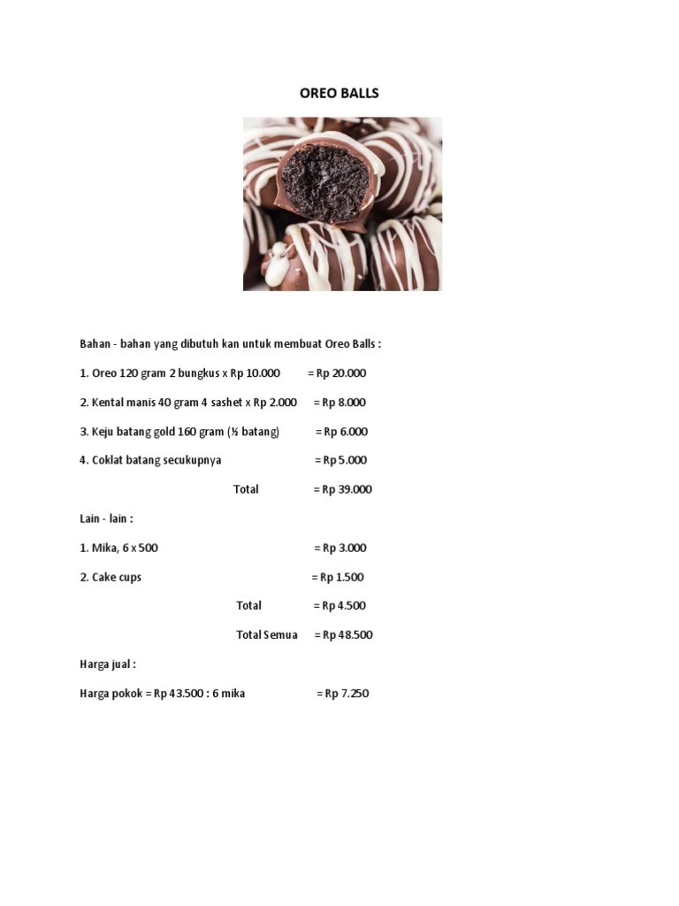 Oreo Balls | PDF