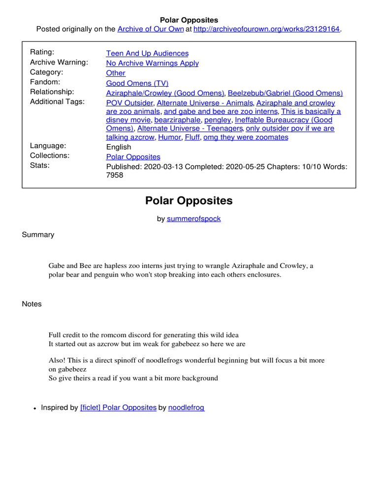 Polar Opposites | PDF