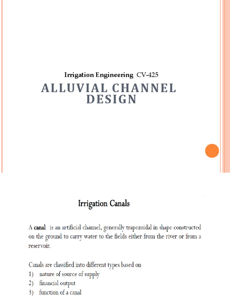Alluvial Channel Design by Lacy and Kennedy Theory | PDF | Equations | Mechanical Engineering