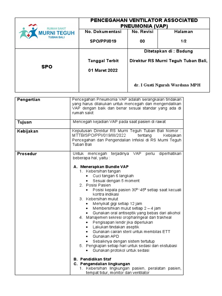 Pencegahan VAP dengan HAP Bundle | PDF | Pengembangan Diri | Sains ...