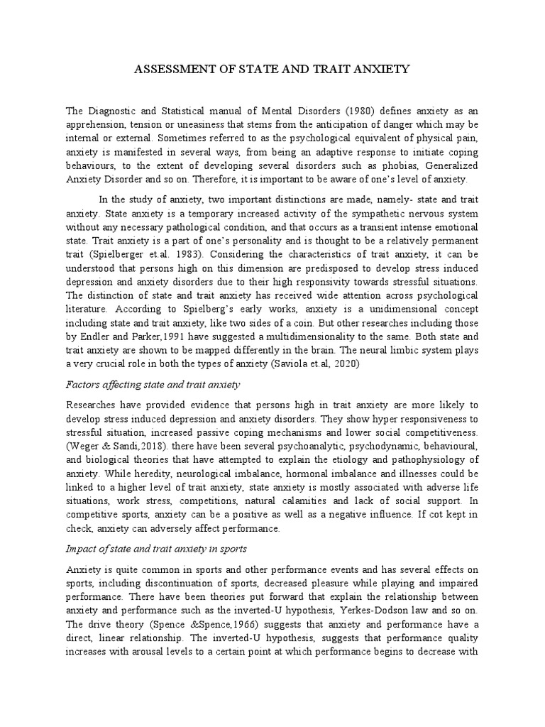 Anxiety Practical | PDF | Anxiety | Anxiety Disorder