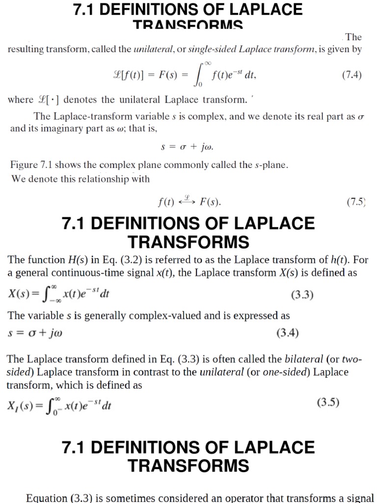 Laplace Transform | Download Free PDF | Laplace Transform | Mathematical Objects