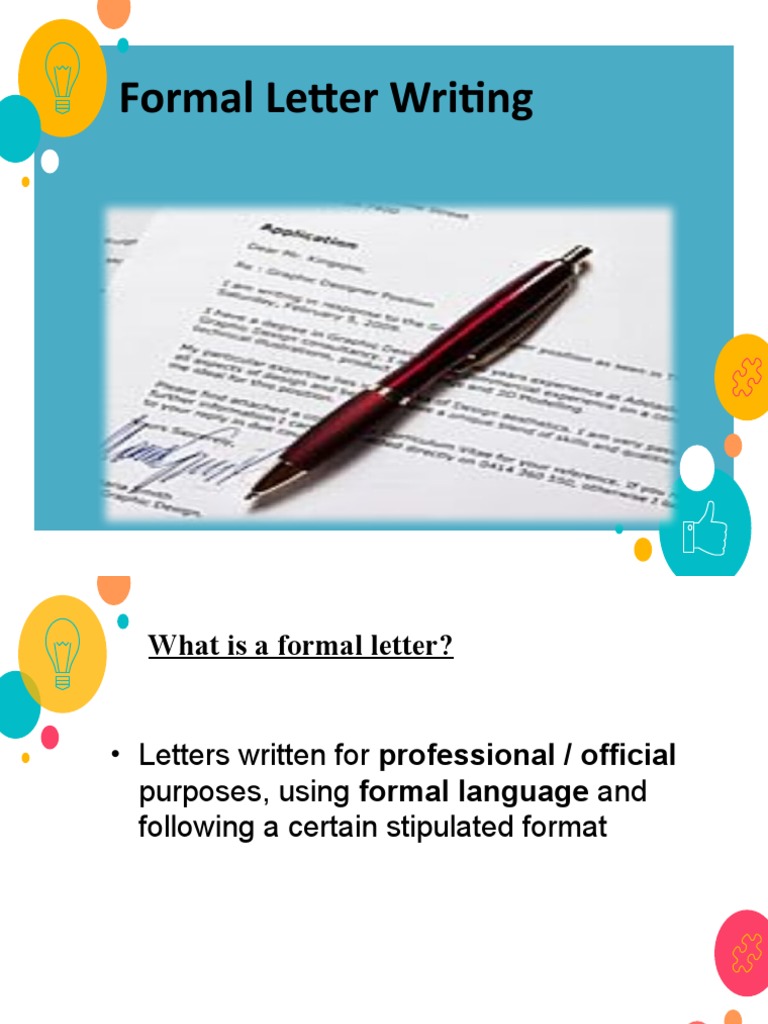 Writing A Formal Letter | PDF | Invoice
