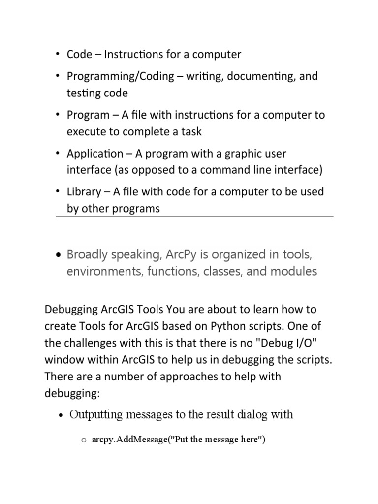 Arcgis Python | PDF | Geographic Information System | Python (Programming Language)
