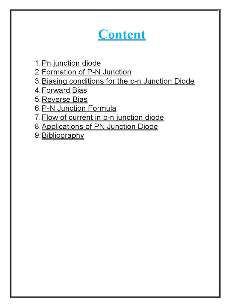 PN Junction Diode Overview for Class 12 | PDF | P–N Junction | Diode