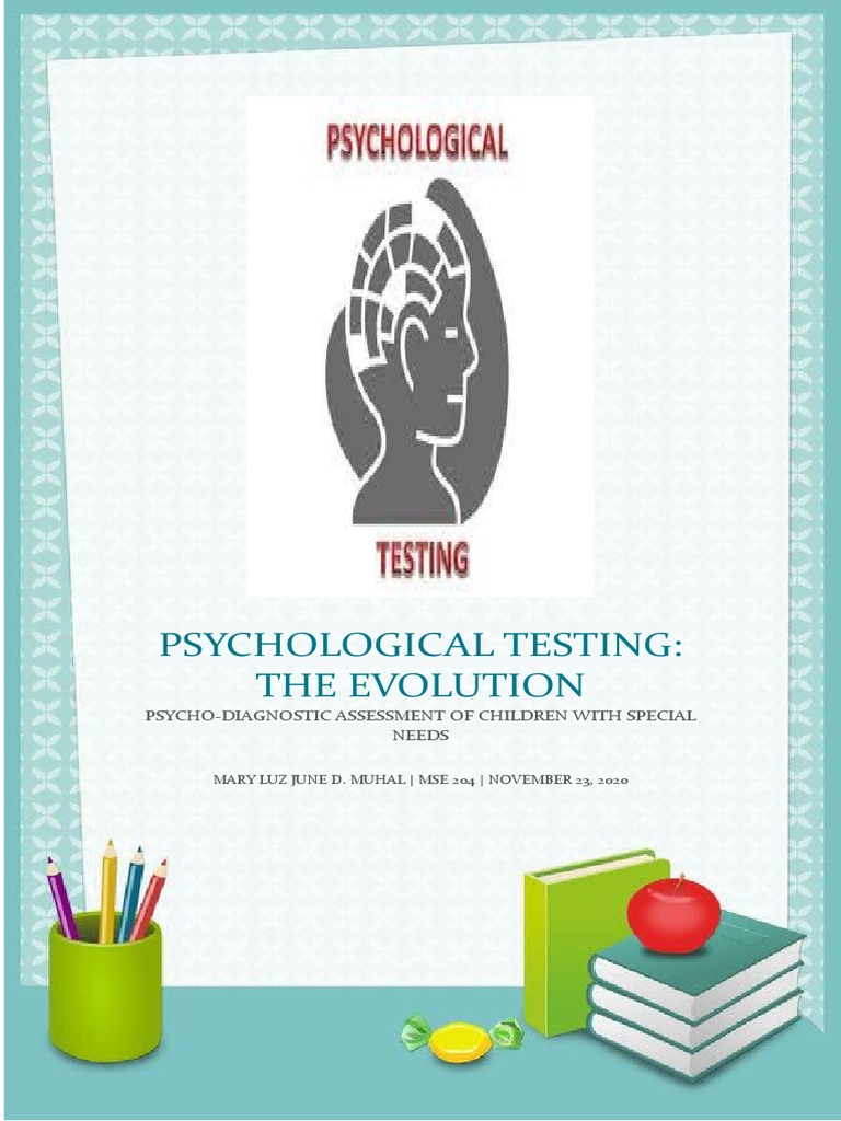Psychological Testing Timeline | PDF | Psychology | Experimental Psychology