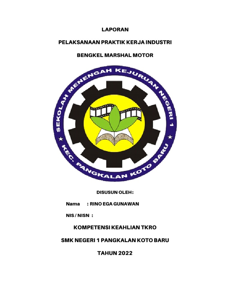 Laporan PKL TKRO di Bengkel Motor | PDF | Bisnis | Teknologi & Rekayasa