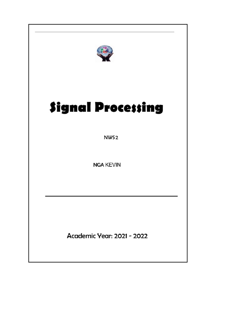 Analogue Signal Processing Pdf