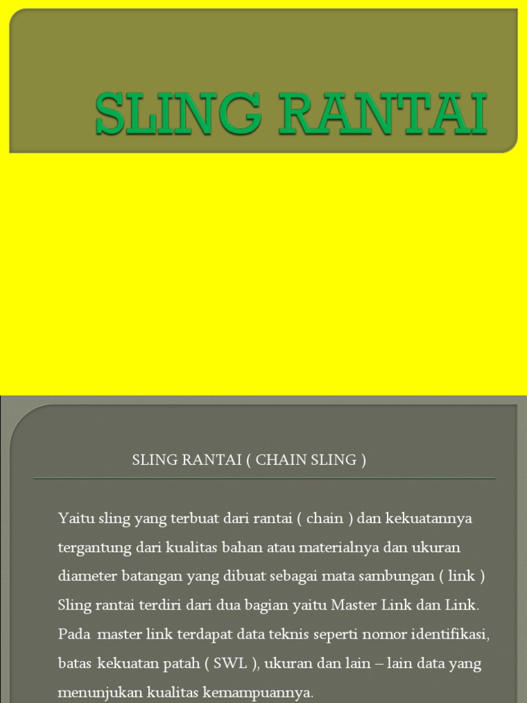 Sling Rantai | PDF | Griya & Taman