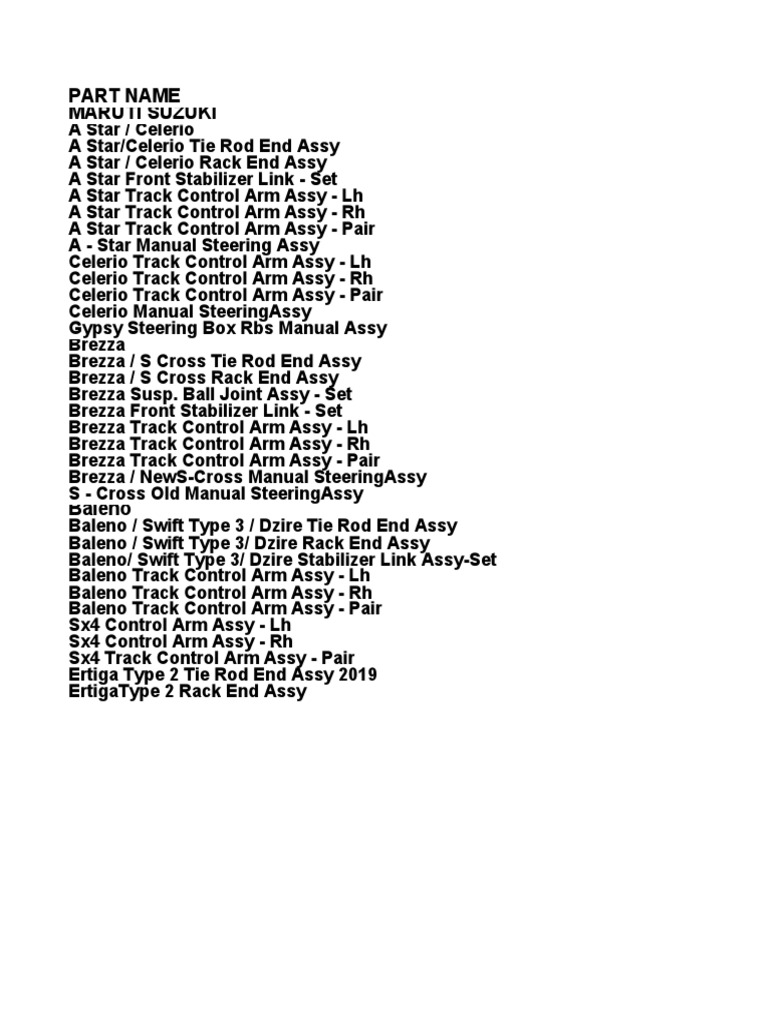 Autokoi Pricelist - 00007 | PDF | Car Body Styles | Private Transport