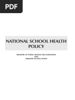 Integrated School Health Policyb-W - 1 | PDF | World Health ...