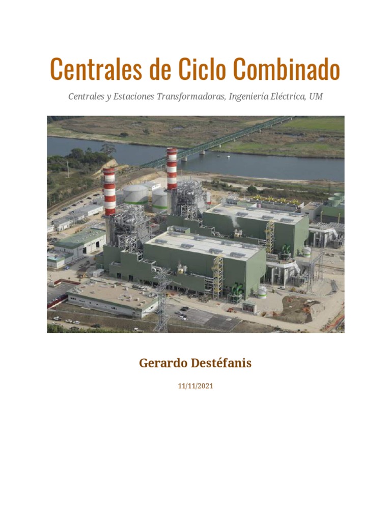 Centrales Ciclo Combinado | PDF | Máquina de vapor | Vapor
