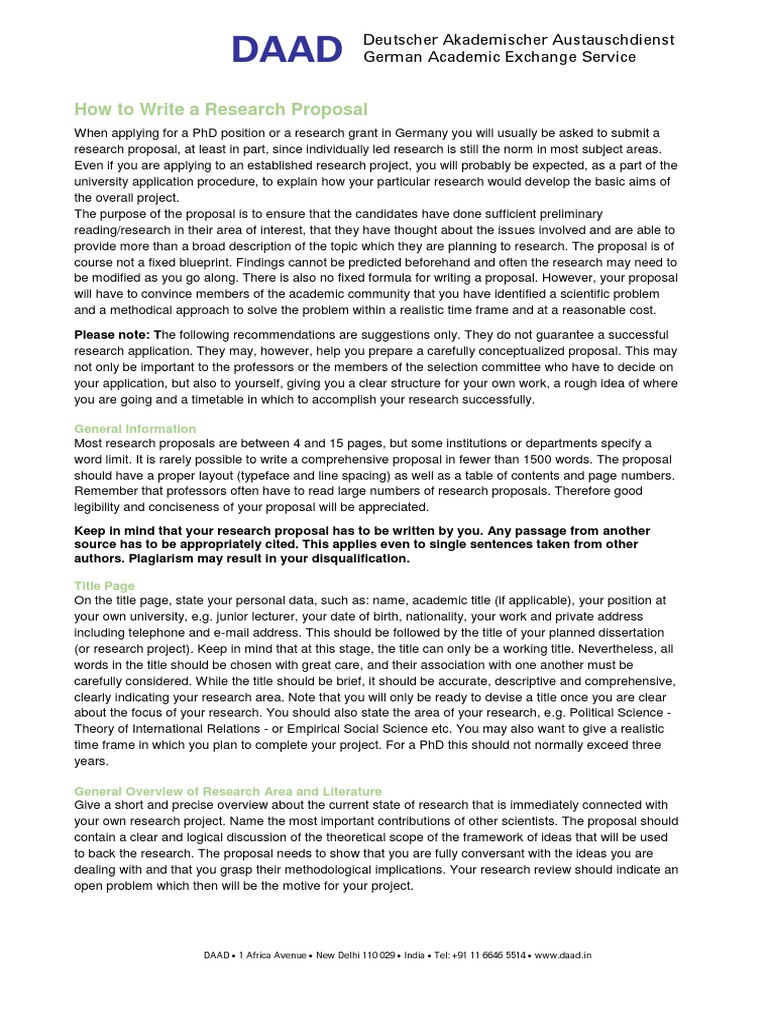 How To Write A Research Proposal | PDF | Science | Cognition