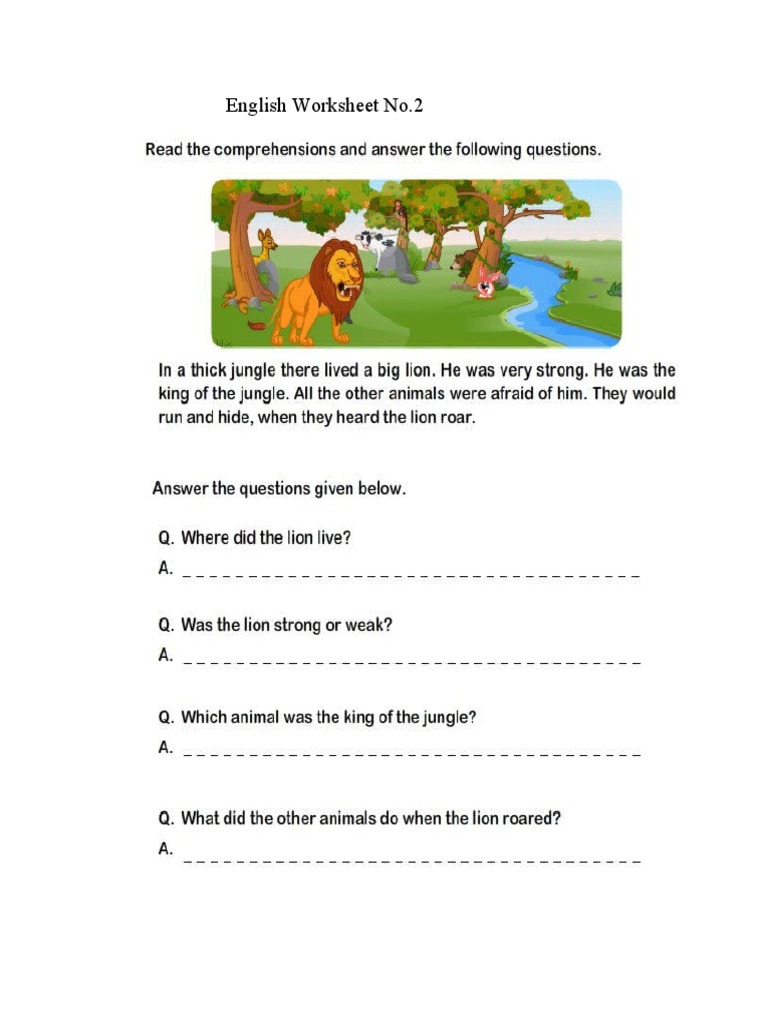 Class 2 English worksheet | PDF | Morphology | Linguistics