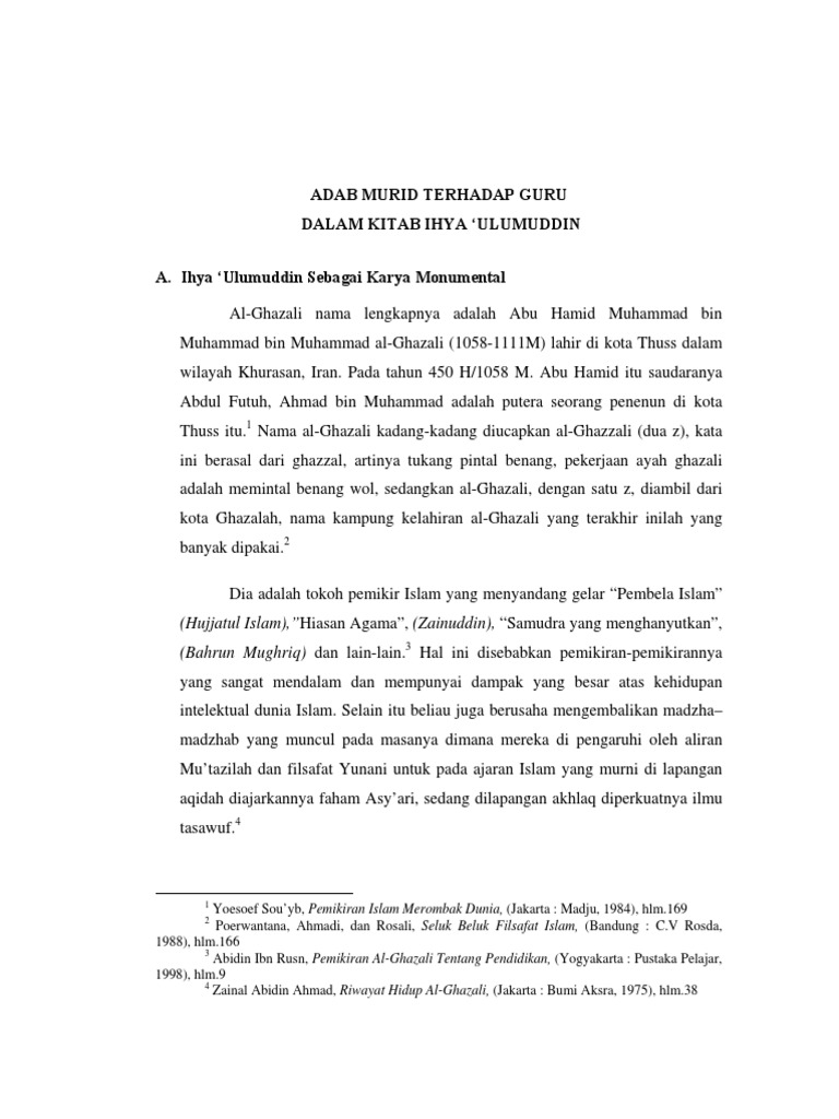 Adab Murid Terhadap Guru Pdf