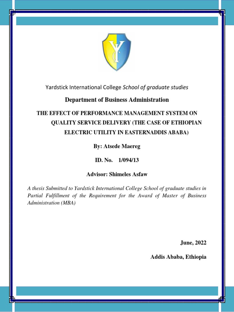 ATSEDE FINAL THESIS For Print | Download Free PDF | Marketing ...
