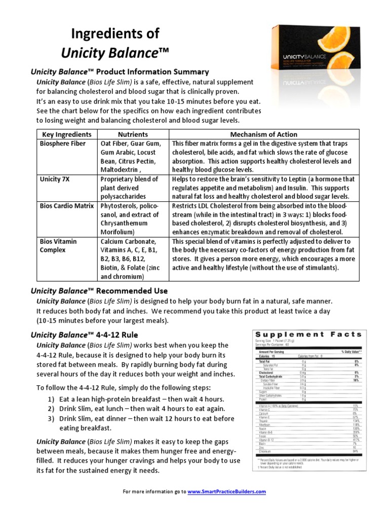 Key Ingredients of Balance | PDF | Dietary Fiber | Diet & Nutrition