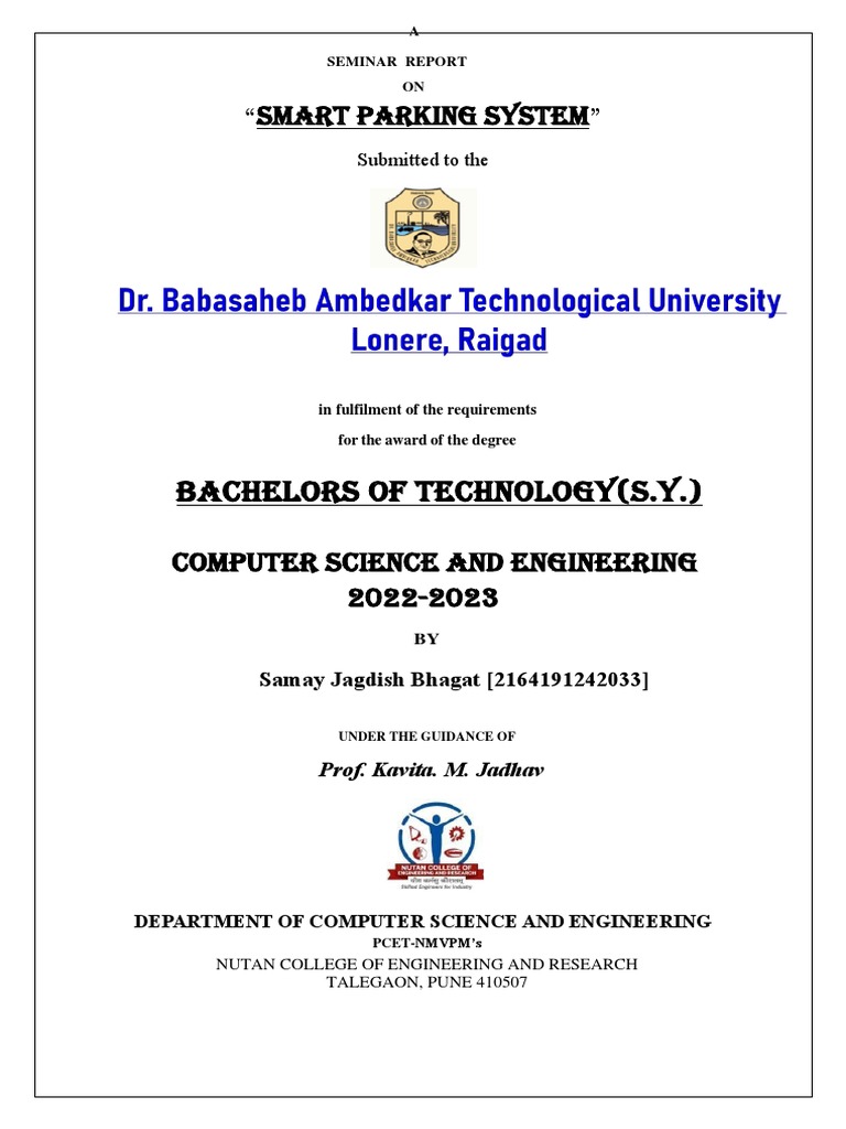 Smart Parking | PDF | Parking | Infrared