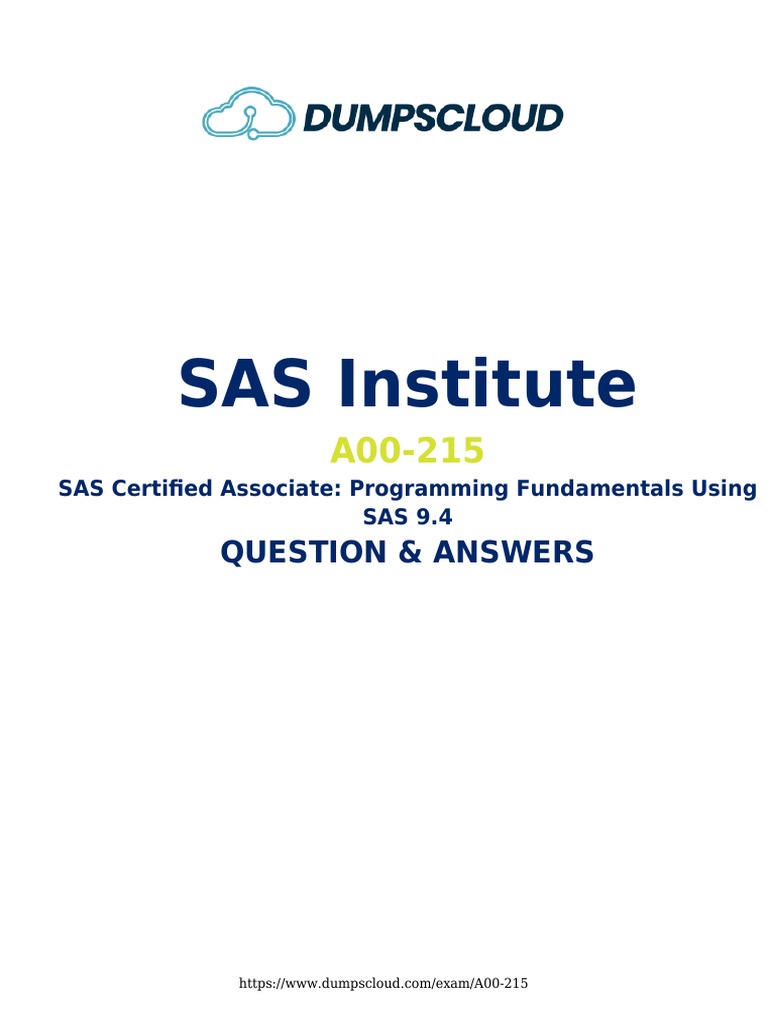 SAS Institute: Question & Answers | PDF | Microsoft Excel | Sas (Software)