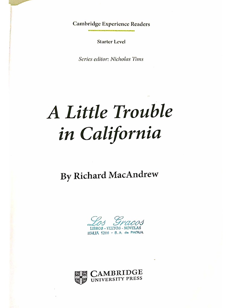 A Little Trouble in California | PDF