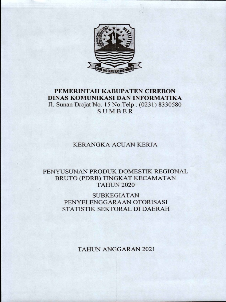 Kak PDRB 2021 | PDF