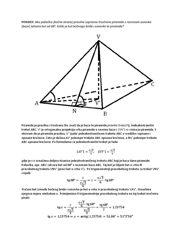 Stereometrija - Zadaci | PDF