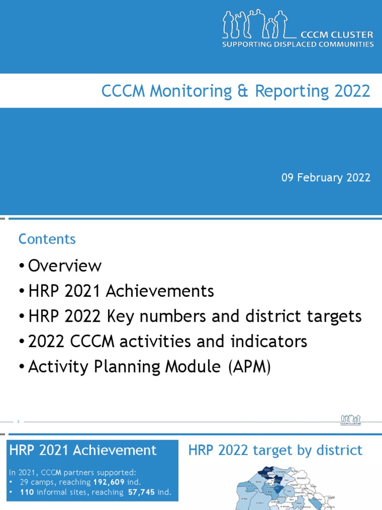 CCCM Cluster Monitoring Reporting Tools 2022 | PDF | Economies