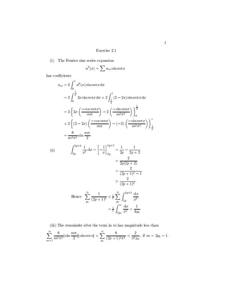 Numerical Solution of Partial Differential Equations Solution Manual ...