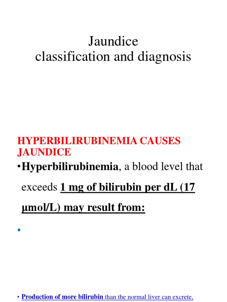 Classification and Causes of Jaundice | PDF | Liver | Hematology