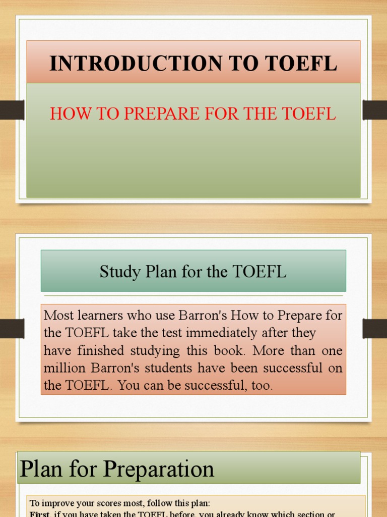 Introduction To TOEFL Test | PDF | Test Of English As A Foreign ...