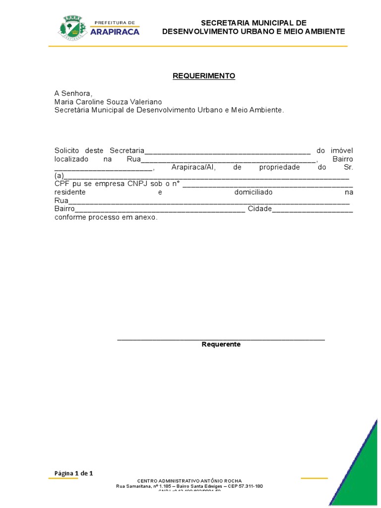 REQUERIMENTO | PDF | Negócios