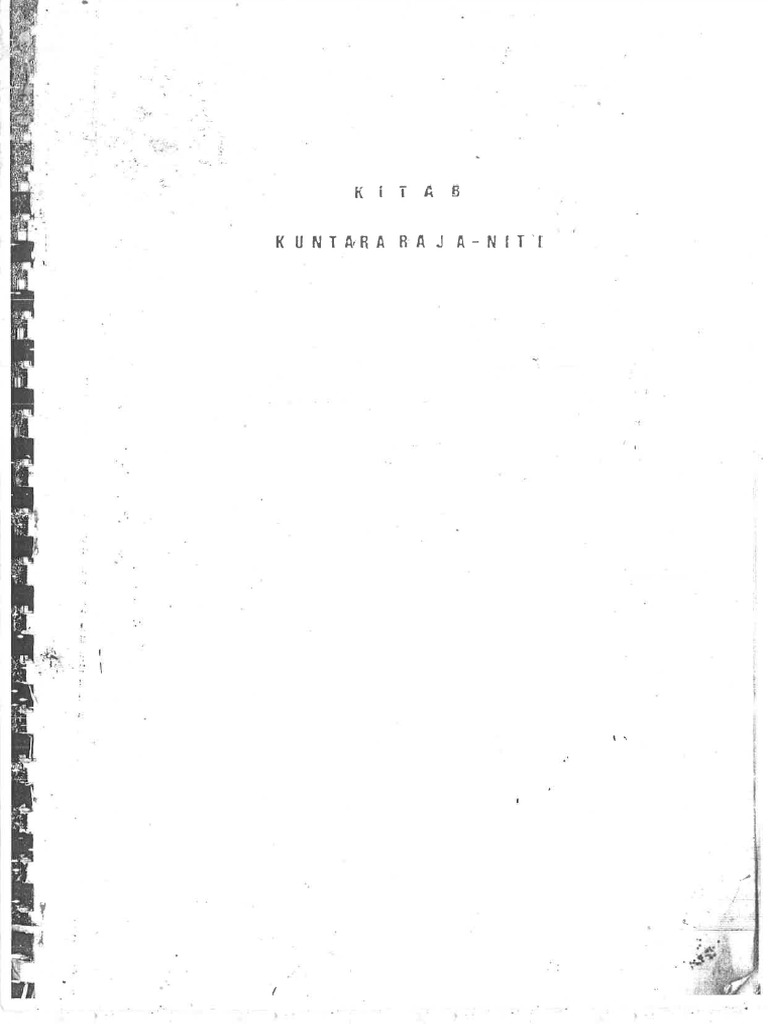 Kitab Kuntara Raja Niti | PDF