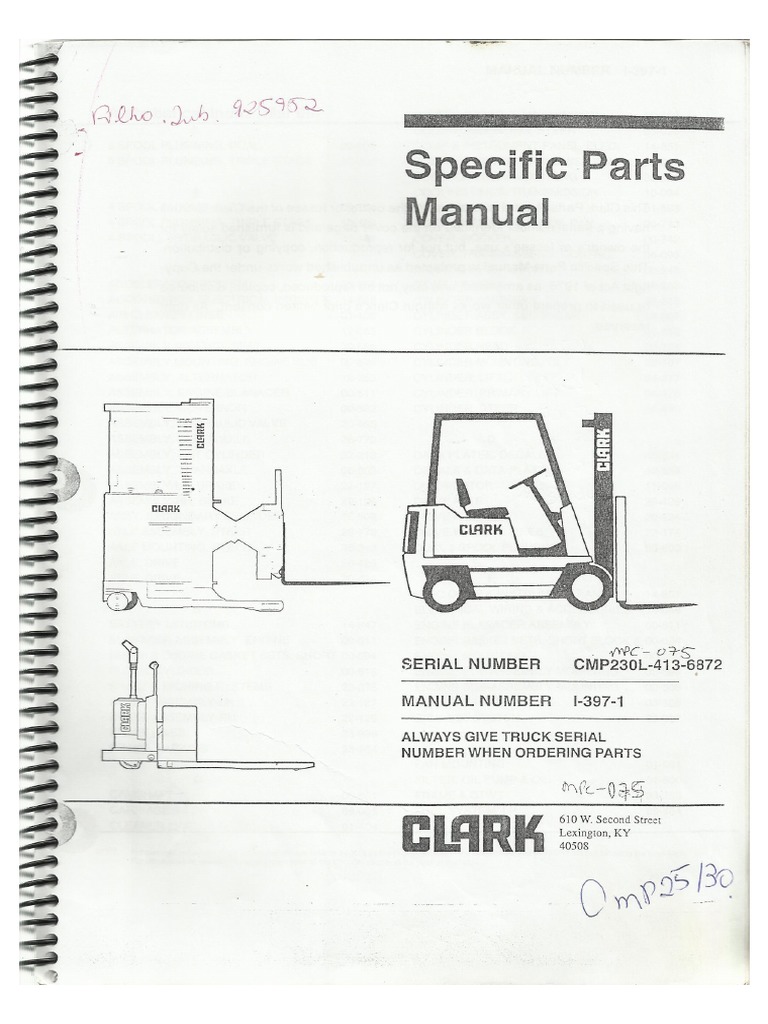 Clark CMP25 | PDF