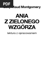 Ania Z Zielonego Wzgórza - Streszczenie Krótkie - Lucy Maud Montgomery - Bryk - PL | PDF