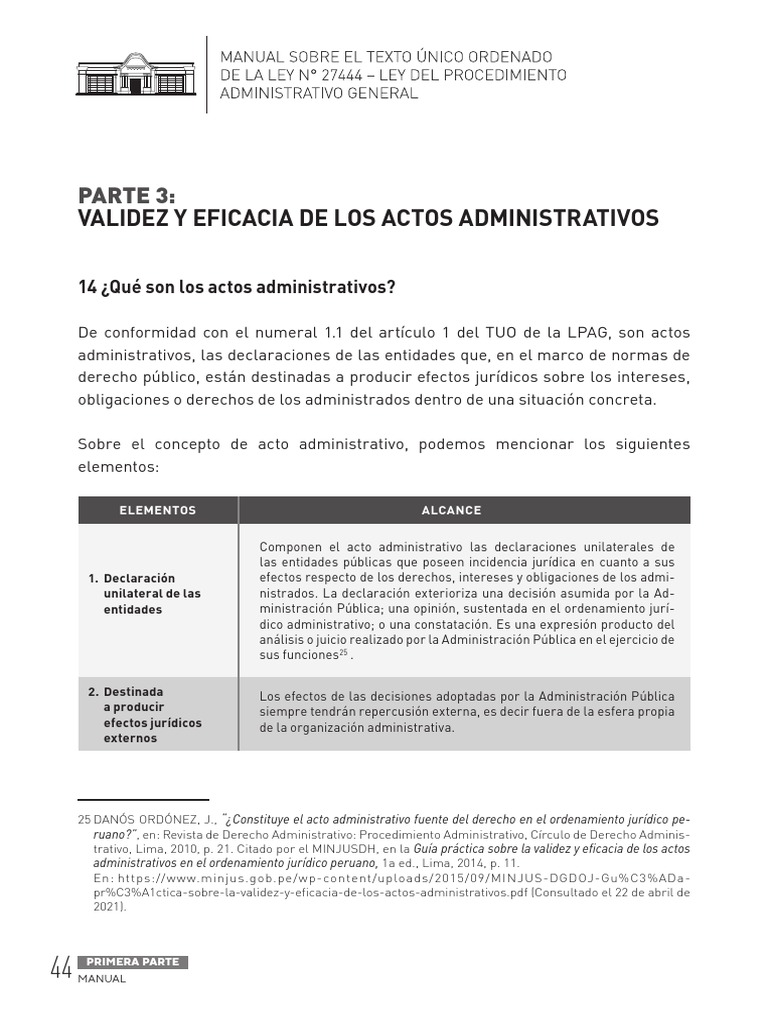 Parte 3:: Validez Y Eficacia de Los Actos Administrativos | PDF ...