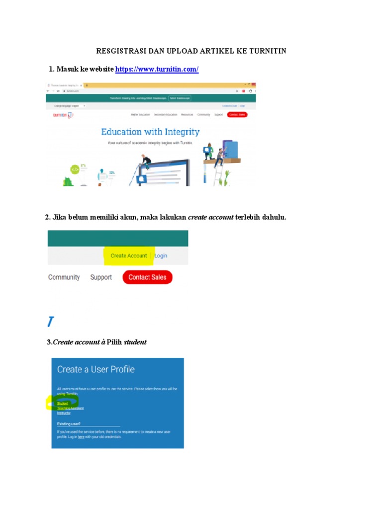Panduan Penggunaan Turnitin | PDF