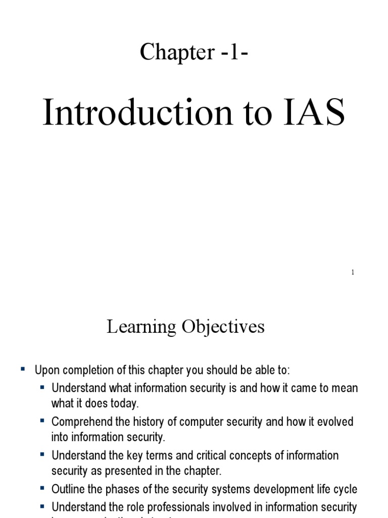 Introduction To Information Security Foundations Of Concepts Terms