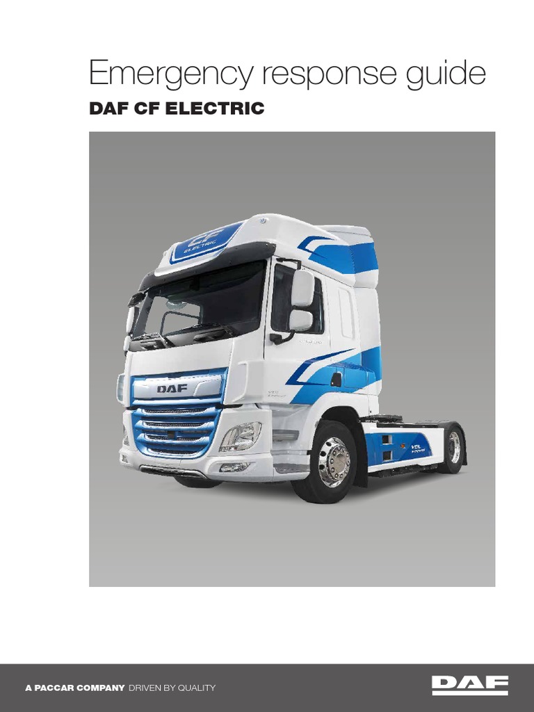 DAF CF Electric Emergency | PDF | High Voltage | Electrical Connector