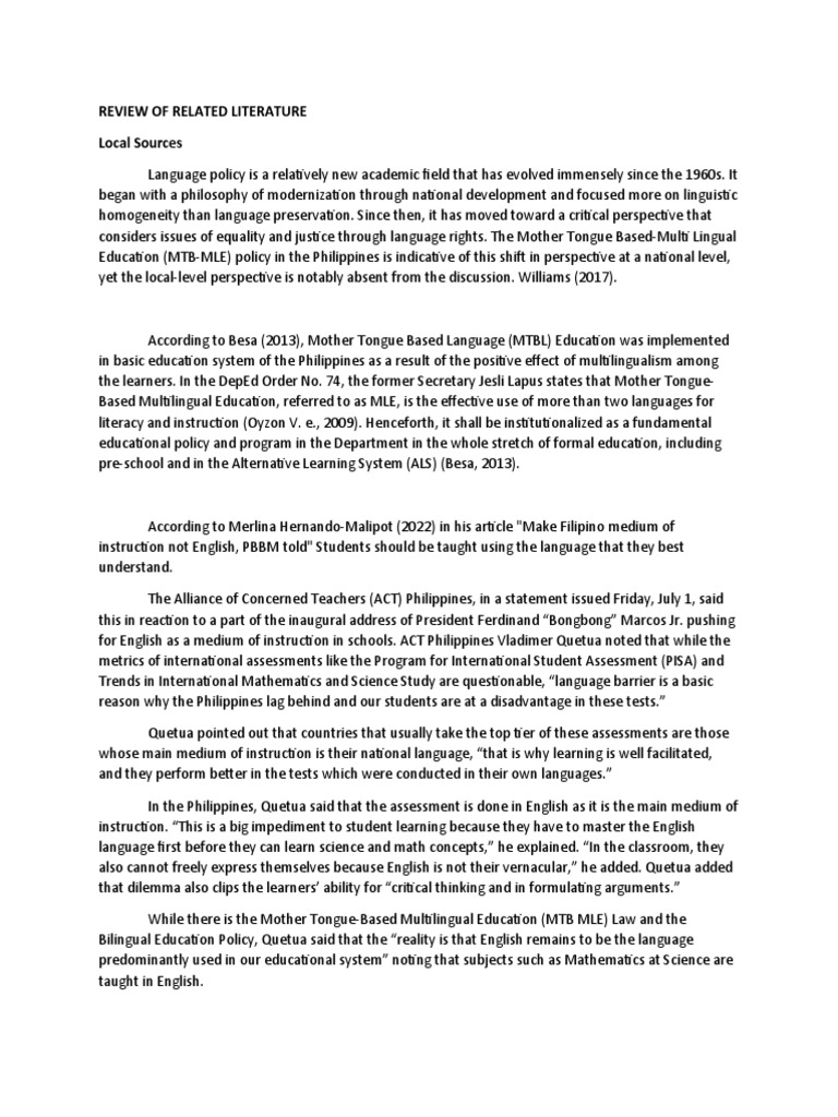 C2 Review of Related Literature | PDF