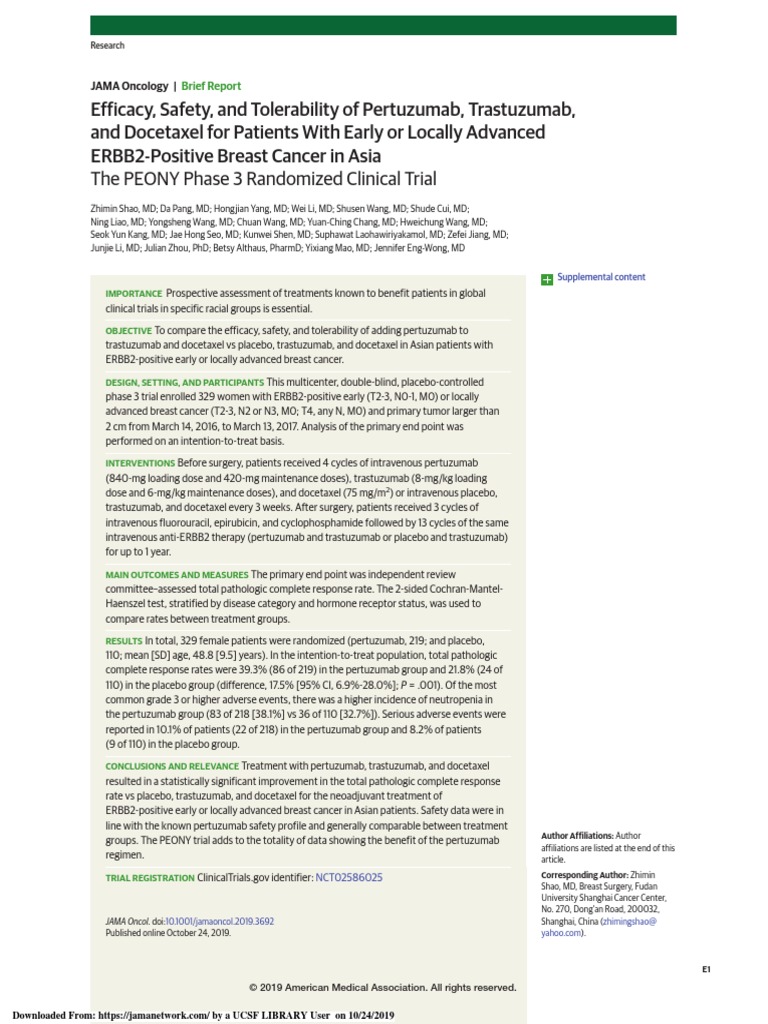 Pertu Trastu | Download Free PDF | Clinical Trial | Institutional ...