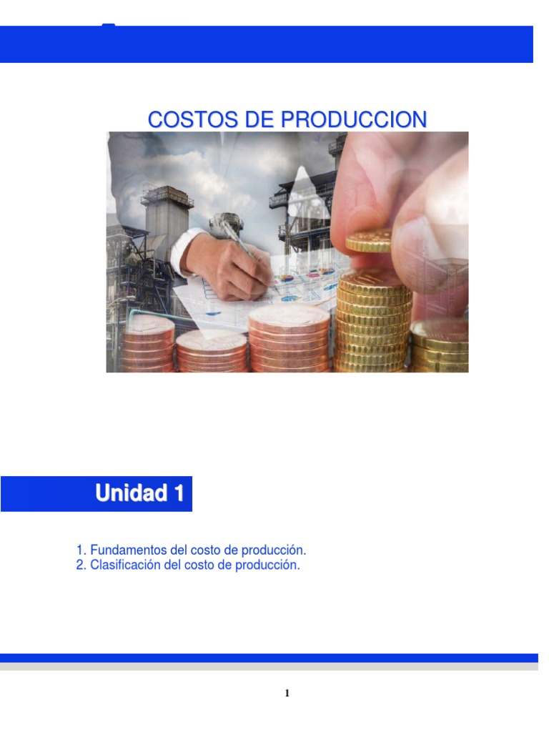Costos de Produccion PDF | PDF | Cadena de valor | Costo