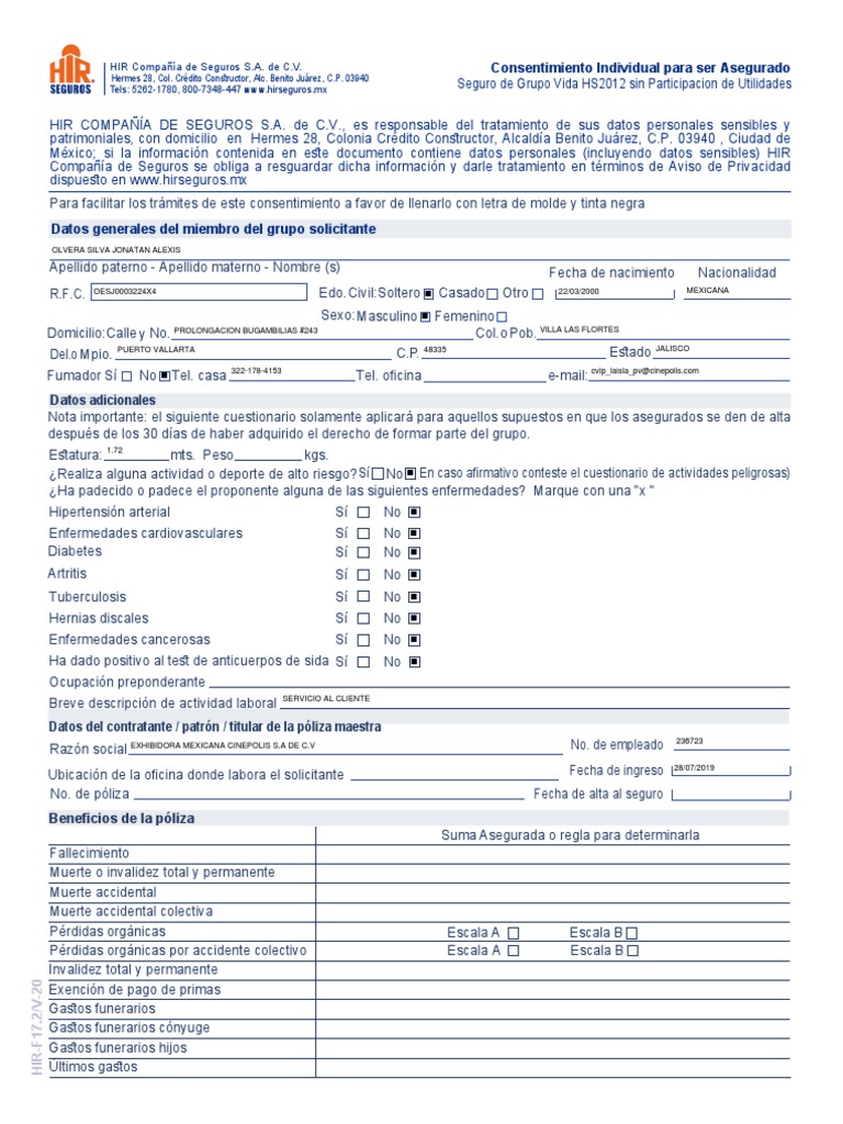 Seguro de Vida | PDF | Póliza de seguros | Seguro
