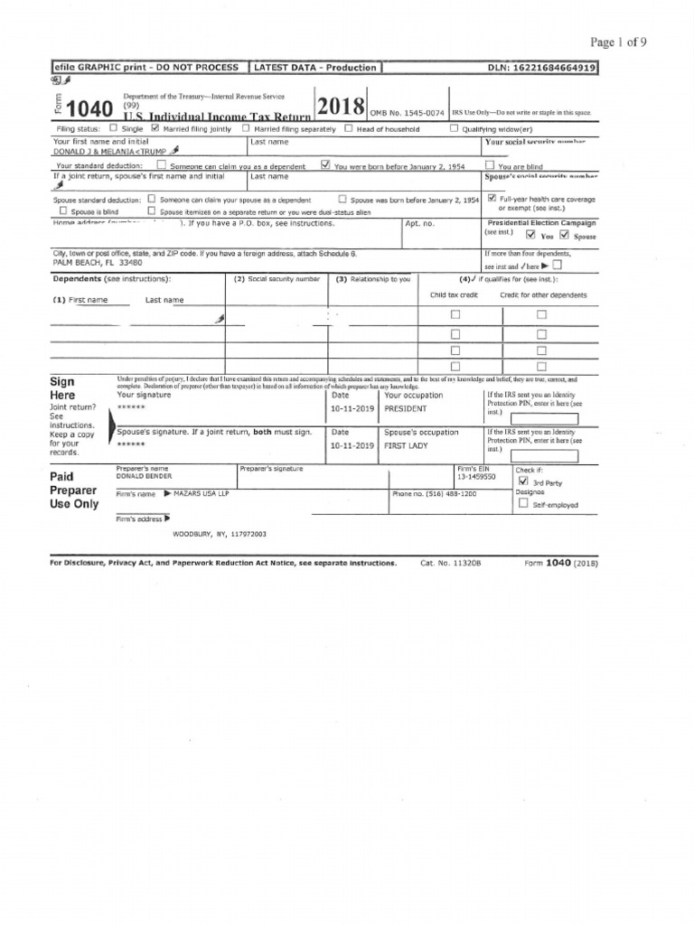 Form 1040 2018 - 1 | PDF